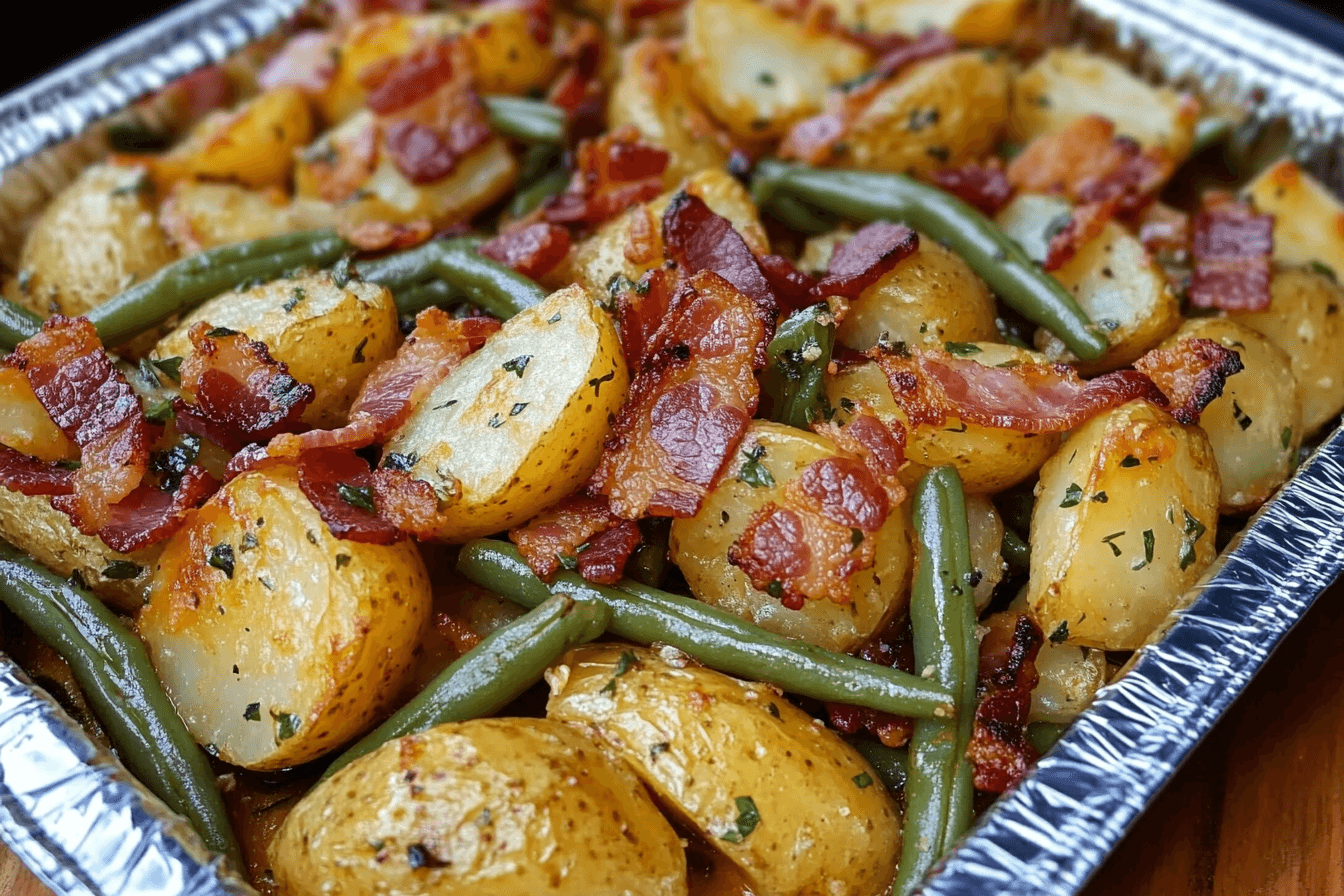 Country Ranch Green Beans 'N Potatoes With Bacon Recipe