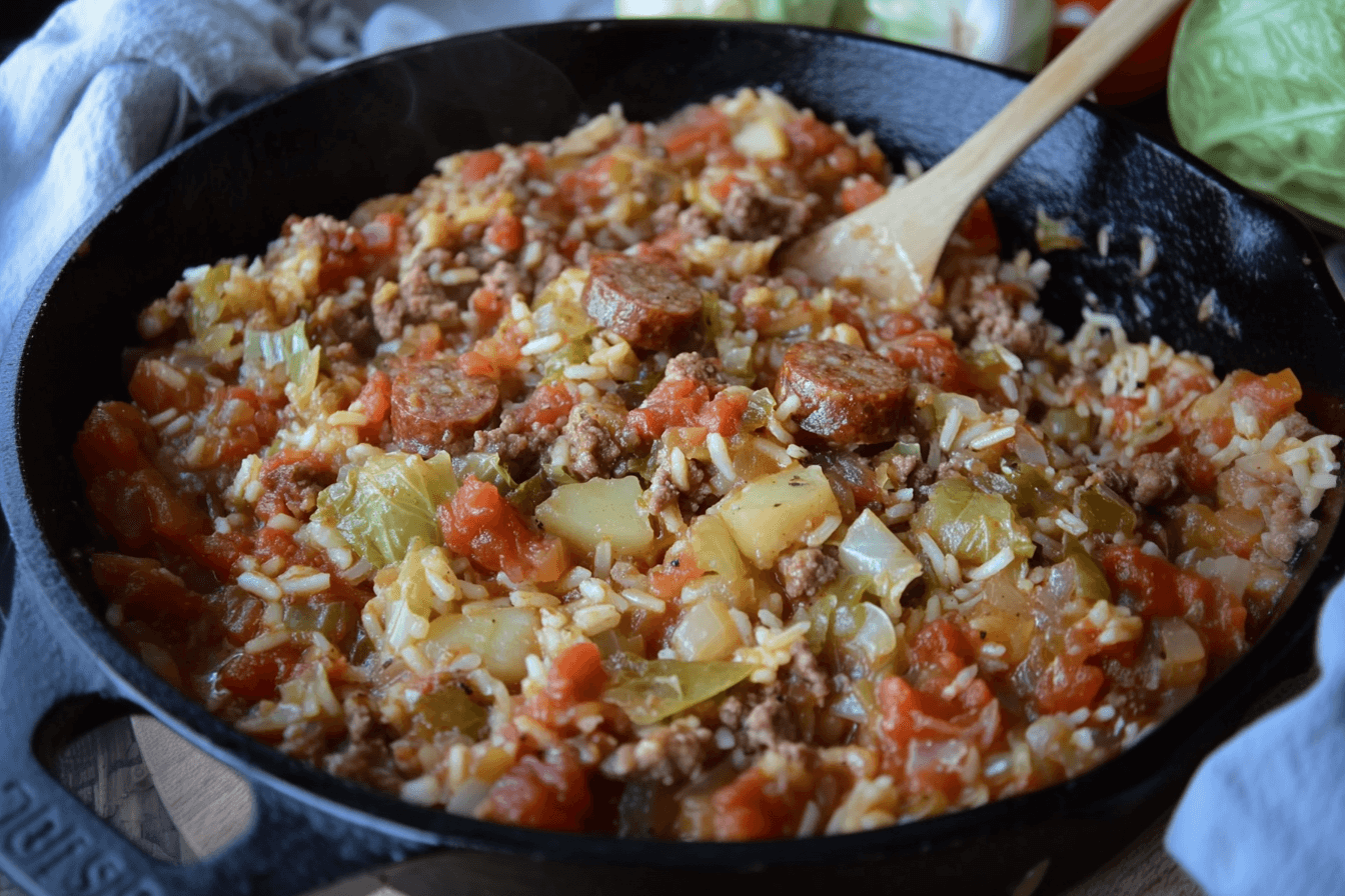 Cajun Cabbage Jambalaya Recipe: A Hearty Twist