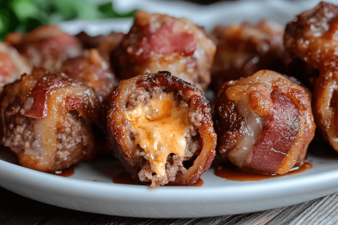 Cheddar-Stuffed BBQ Bacon Bomb Recipe