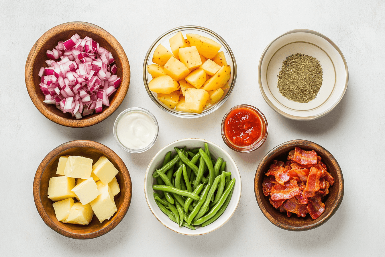 Country Ranch Green Beans 'N Potatoes With Bacon Recipe