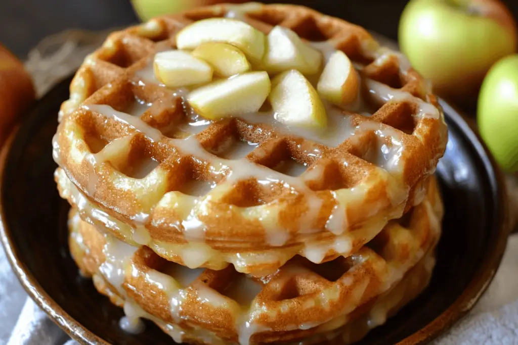 Apple Fritter Waffle Donuts Recipe