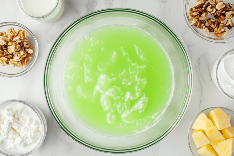 Grandma’s Lime Green Jello Salad Recipe