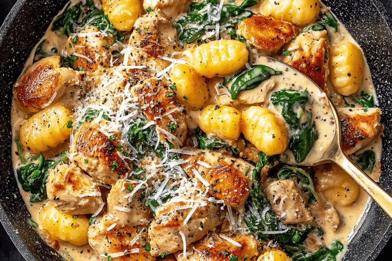 Creamy Chicken and Gnocchi Skillet: One-Pan Dinner Recipe