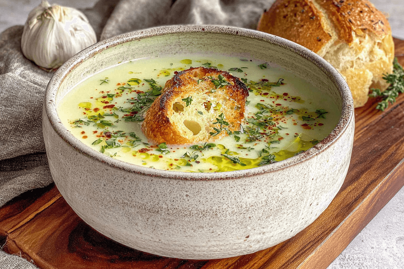 Homemade French Garlic Soup Recipe: A Comforting Delight
