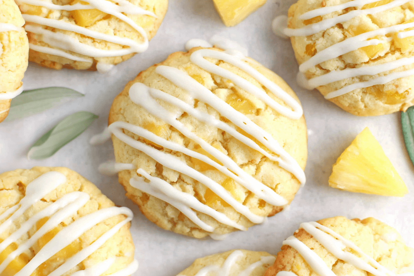 Delicious Pineapple Cream Cheese Cookies Recipe - Easy & Tropical