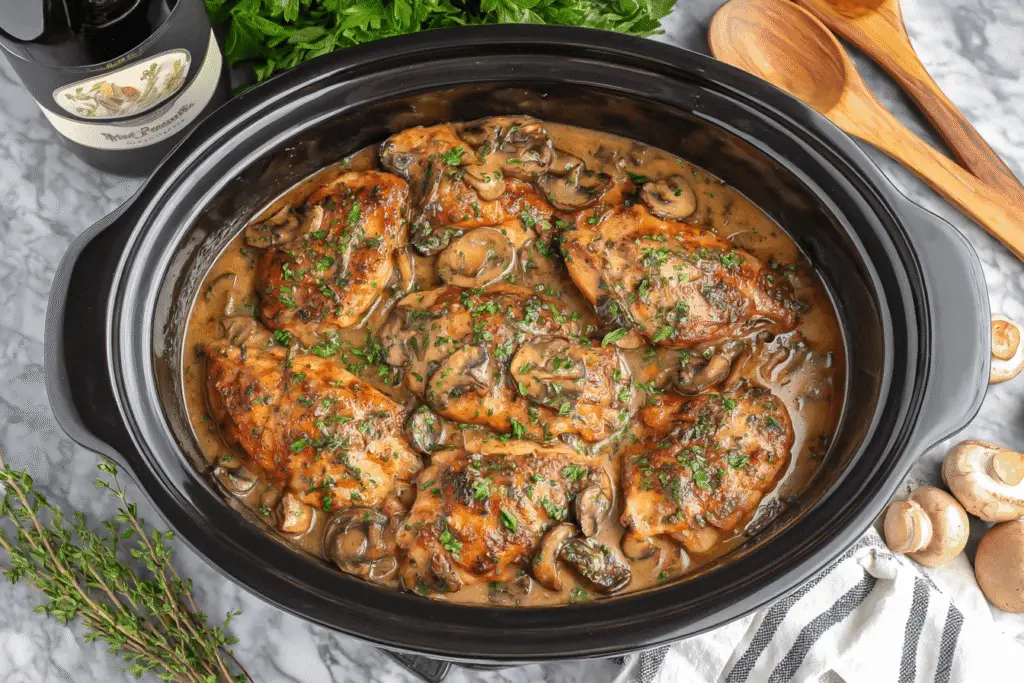 Easy Slow Cooker Chicken Marsala Recipe - Comfort Food Made Simple
