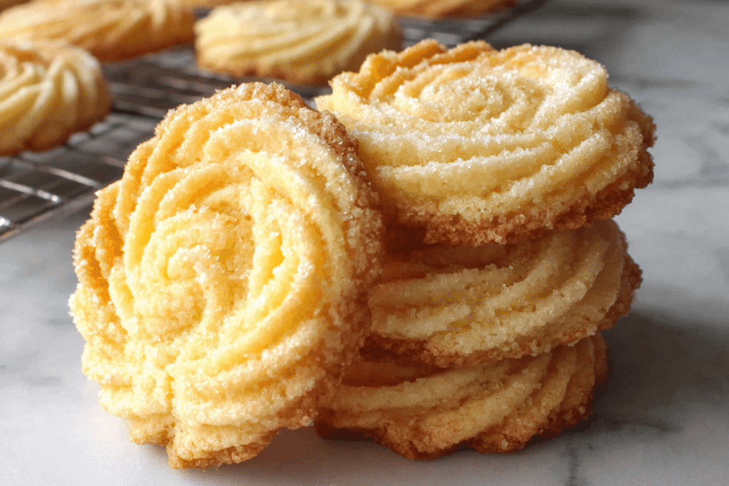 Easy 3-Ingredient Butter Cookies Recipe - Simple & Delicious