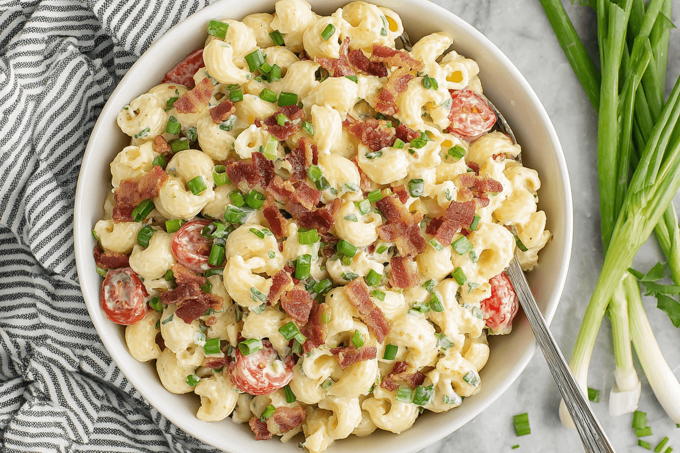 Delicious BLT Macaroni Salad Recipe - Perfect Summer Side Dish