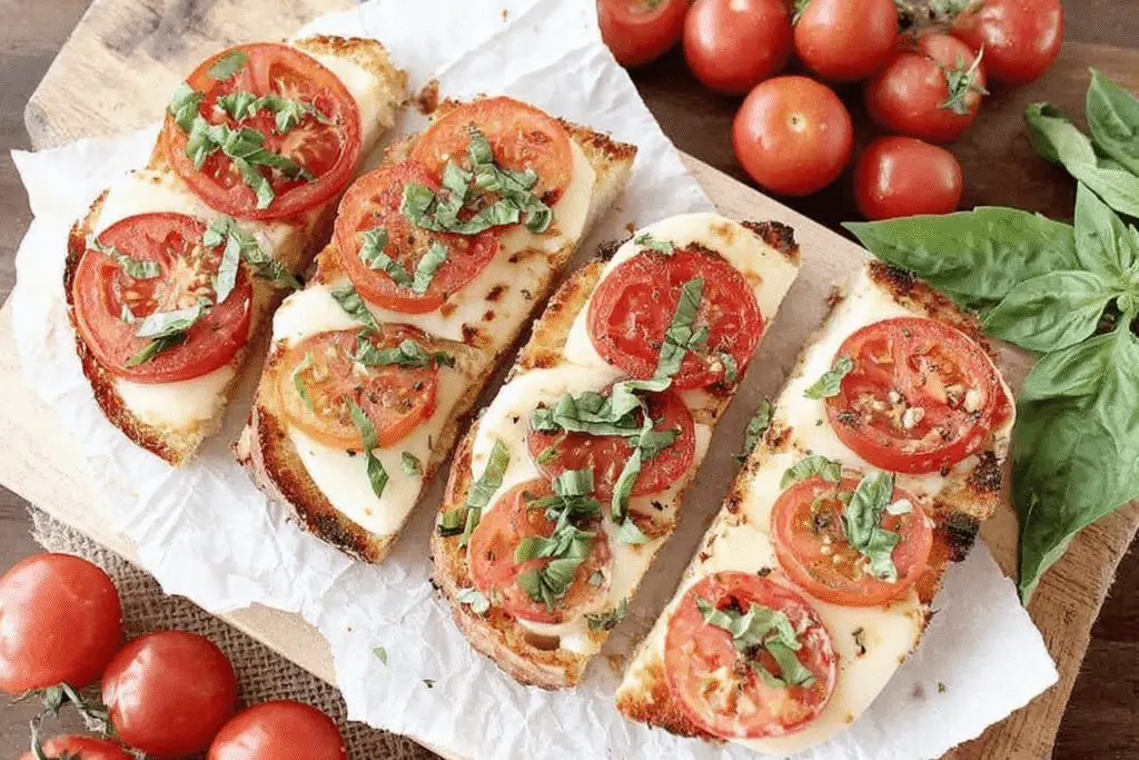 Delicious Caprese Garlic Bread Recipe - Easy and Flavorful