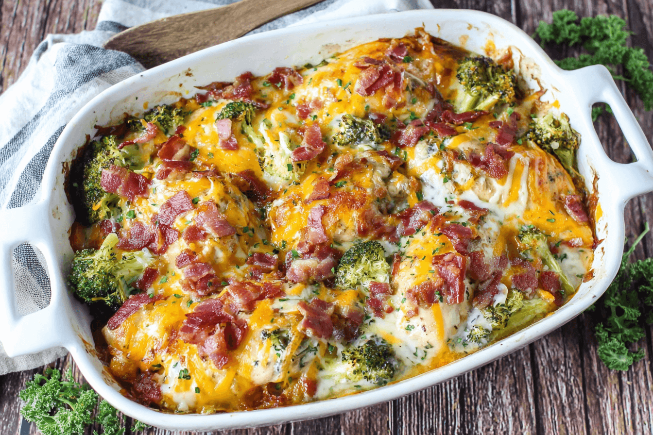 Cheesy Bacon Ranch Chicken Bake - Easy and Delicious Comfort Food