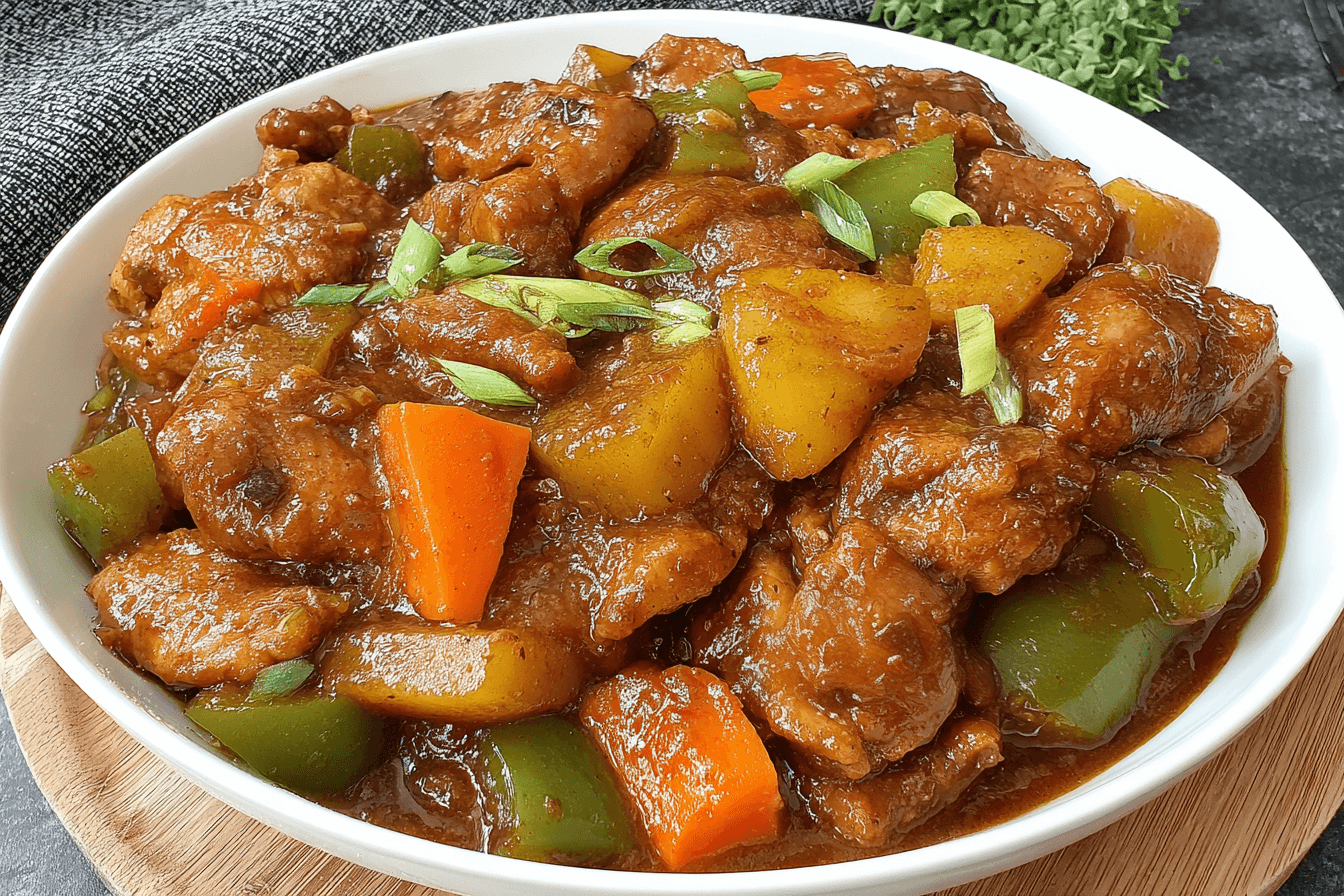 Ultimate Cheesy Chicken Caldereta Recipe - Comforting and Delicious