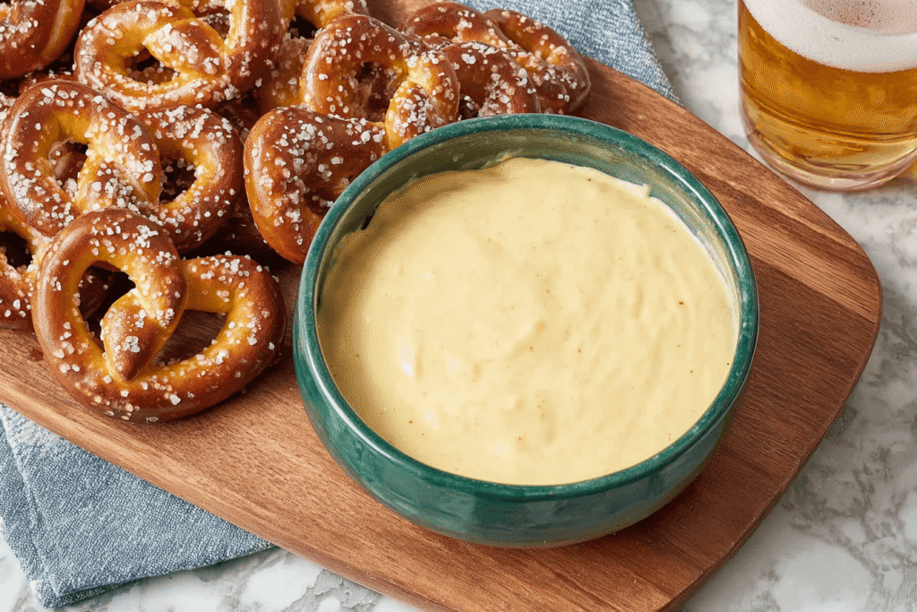 Delicious Pretzel Beer Cheese Dip Recipe - Quick & Easy Appetizer