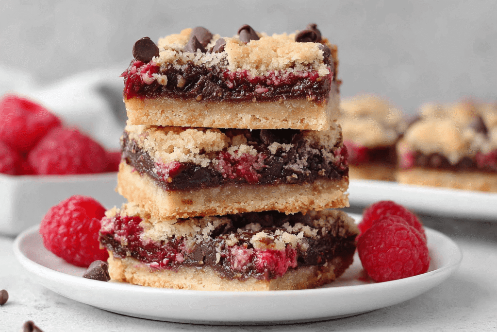 Delicious Raspberry Chocolate Chip Crumble Bars Recipe - Easy ...