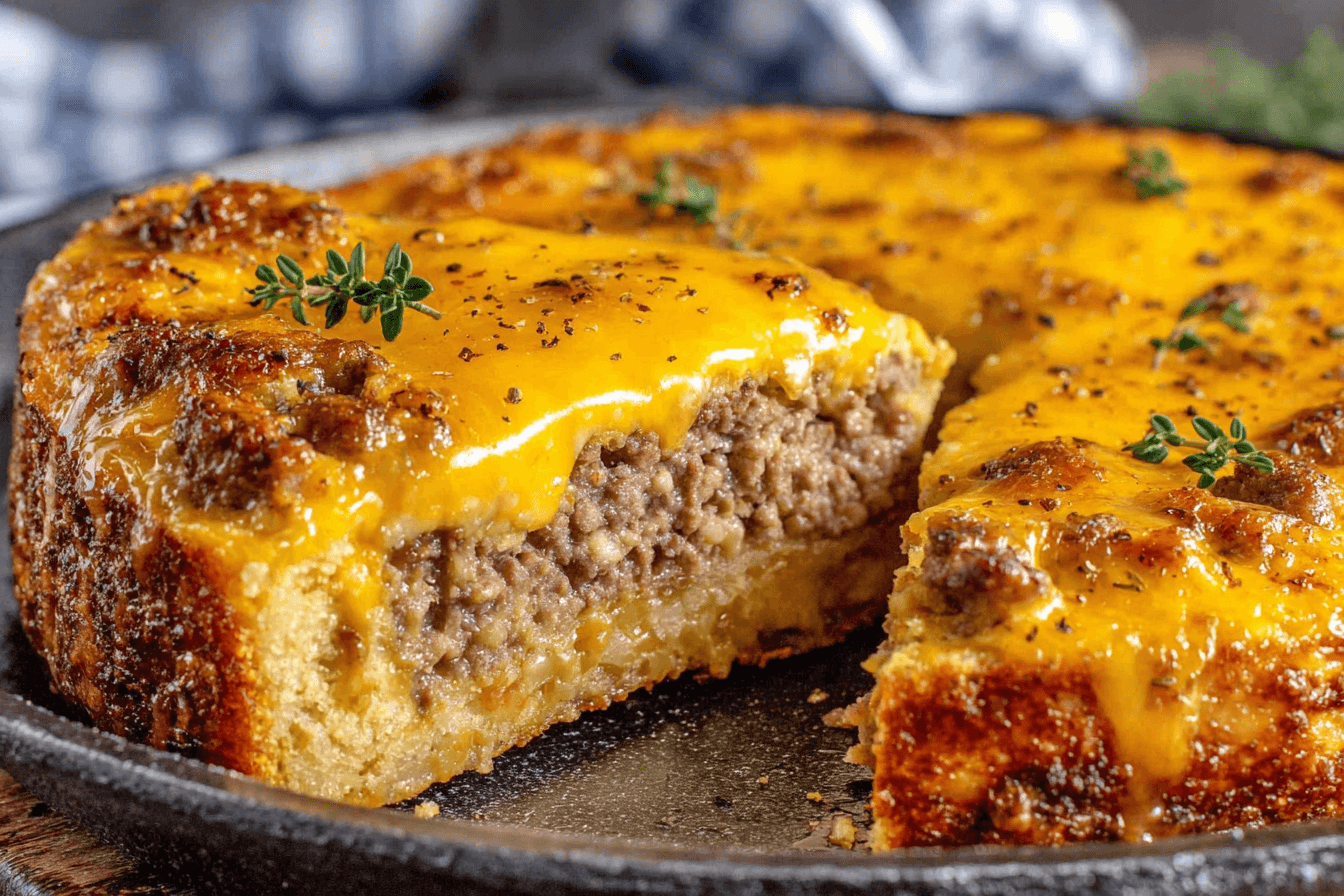 Southern Style Cheeseburger Pie: Easy Comfort Food Recipe