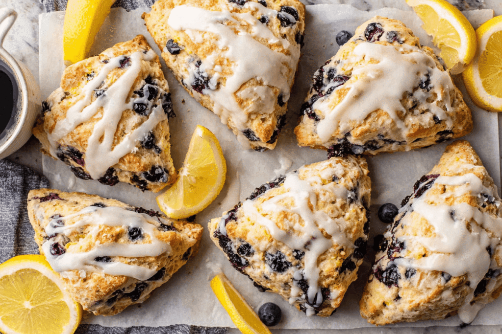 Delicious Blueberry Lemon Scones Recipe - Easy & Zesty Treat