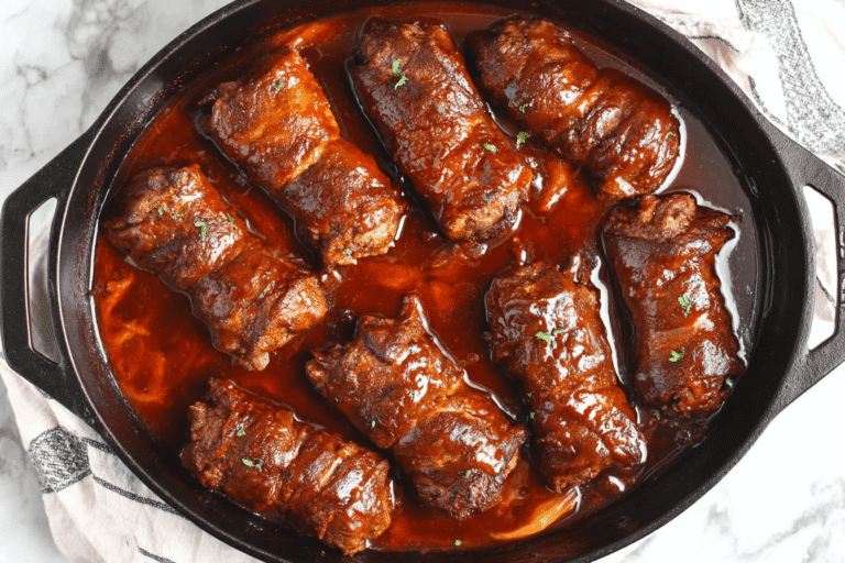 Classic Braciole Recipe - Tender Beef Rolls in Tomato Sauce