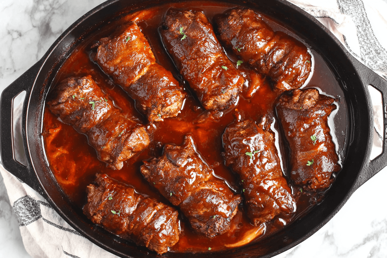 Classic Braciole Recipe - Tender Beef Rolls in Tomato Sauce