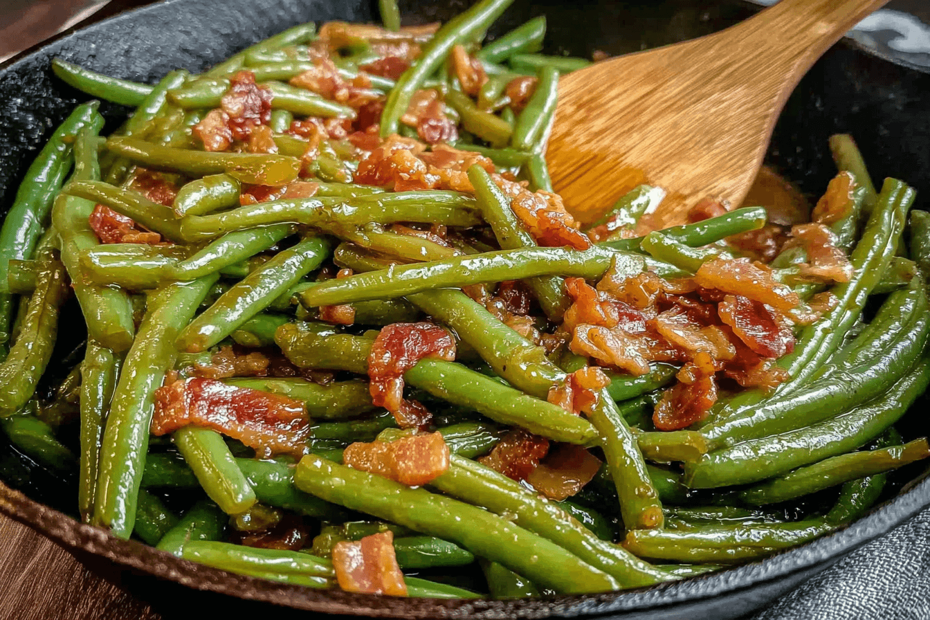 Easy Crack Green Beans Recipe - Flavorful Bacon-Glazed Side Dish