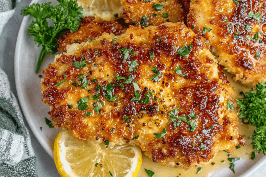 Crispy Lemon-Crusted Chicken Recipe - Easy and Delicious