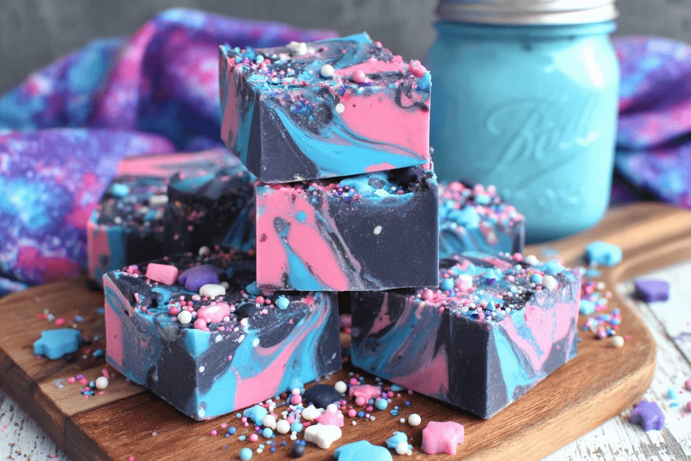 Halloween Midnight Galaxy Fudge Recipe - Easy, No-Bake Treat