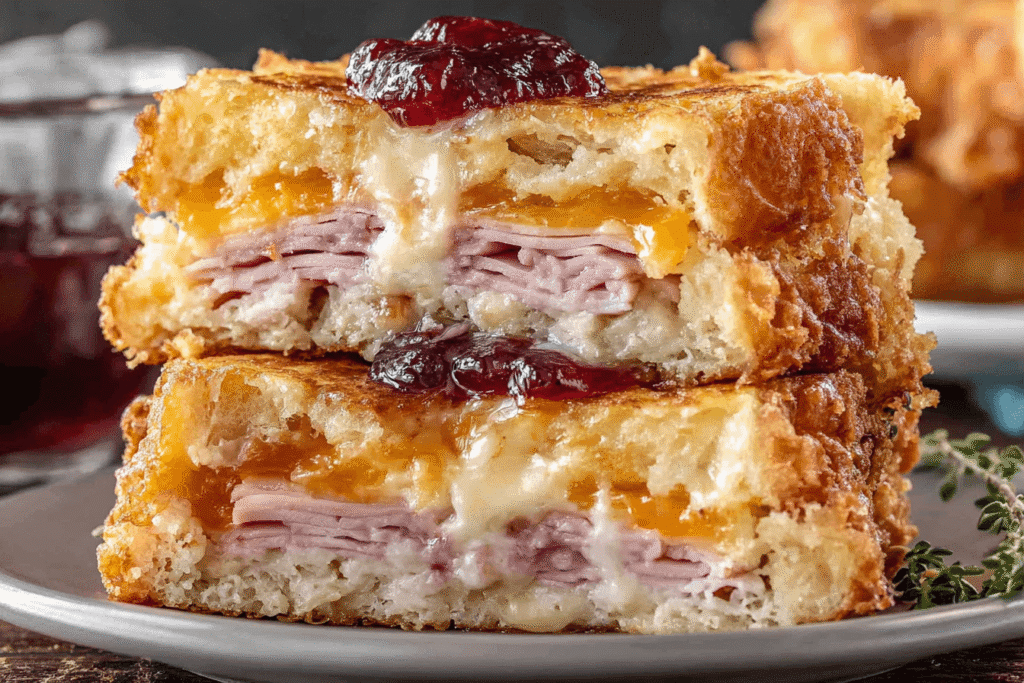 Deep Fried Monte Cristo Sandwich Recipe - Crunchy and Delicious