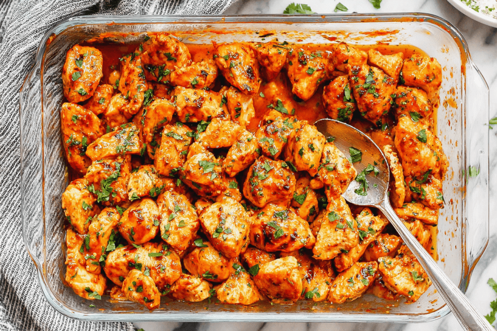 Easy Oven Baked Chicken Bites Recipe - Quick and Delicious!
