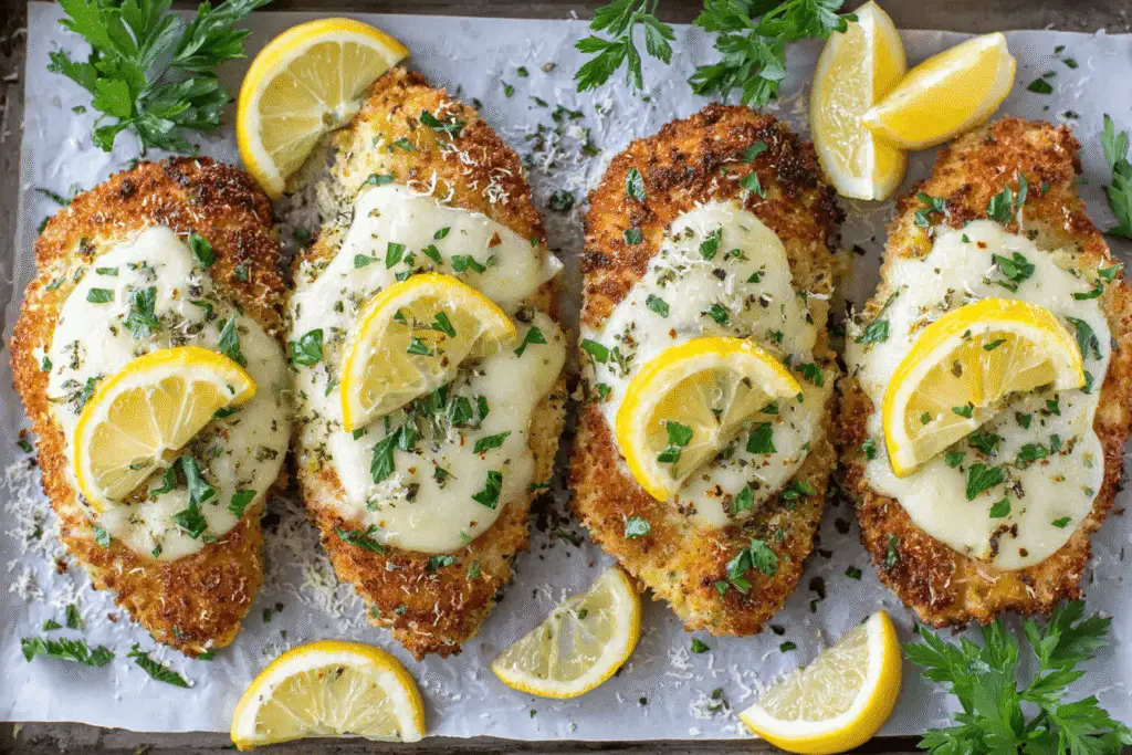 Lemon Chicken Romano Recipe - Crispy, Cheesy Delight