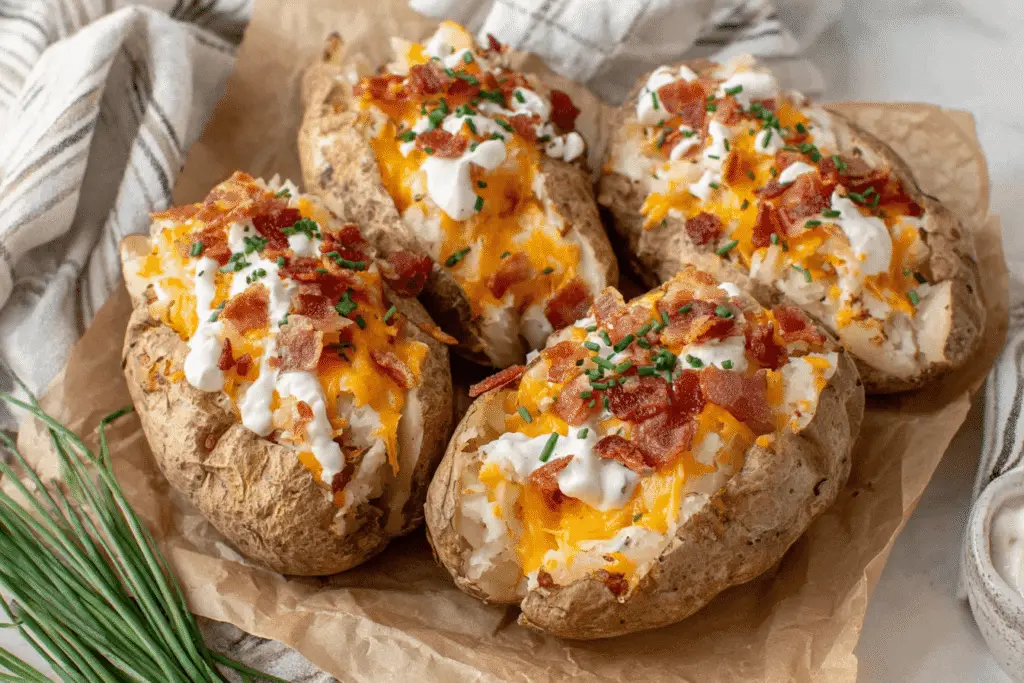Loaded Crack Chicken Baked Potatoes Recipe - Easy Comfort Food