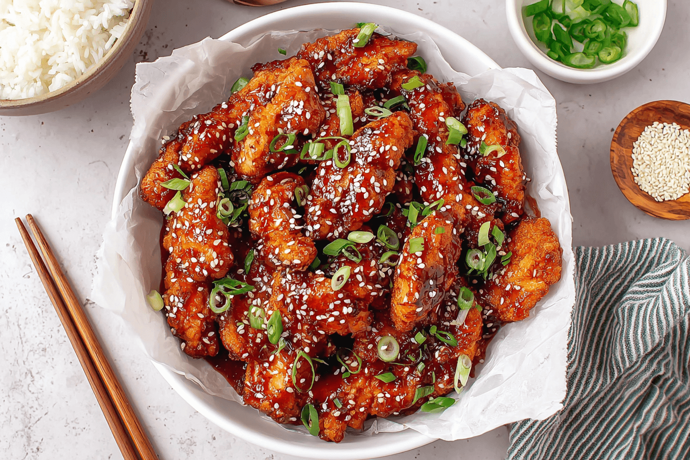 Sweet & Spicy Sticky Chicken Recipe - Easy and Flavorful Dinner