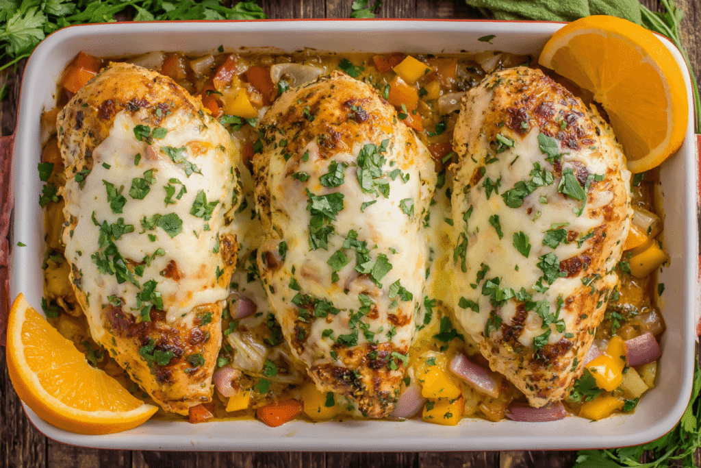 Delicious Baja Chicken with Sauteed Vegetables Recipe - Easy and Flavorful