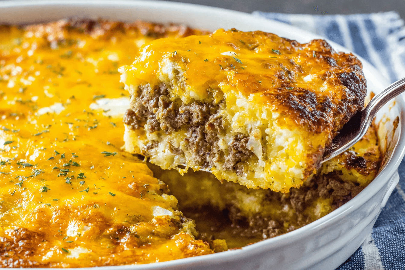 Cheesy Beef and Cauliflower Casserole Recipe - Comforting & Easy