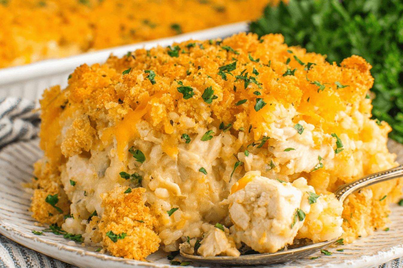 Ritz Chicken And Rice Casserole Recipe - Easy Comfort Food
