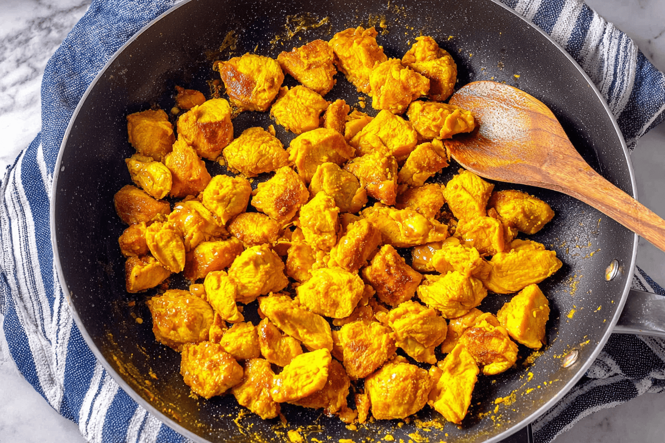Easy Turmeric Chicken Skillet Recipe - Quick and Healthy Dinner