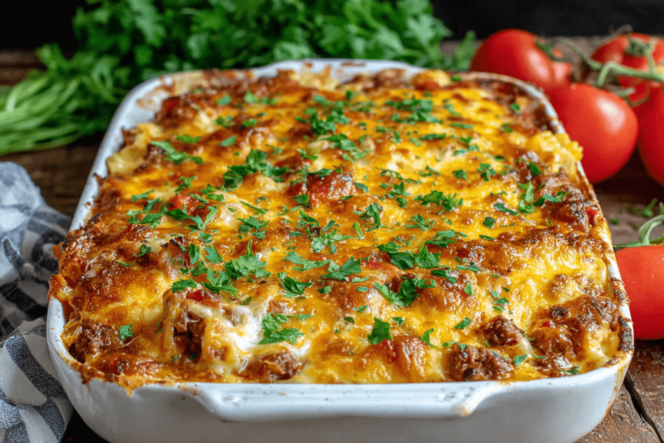 Easy Beef Lombardi Casserole Recipe - Comforting and Delicious