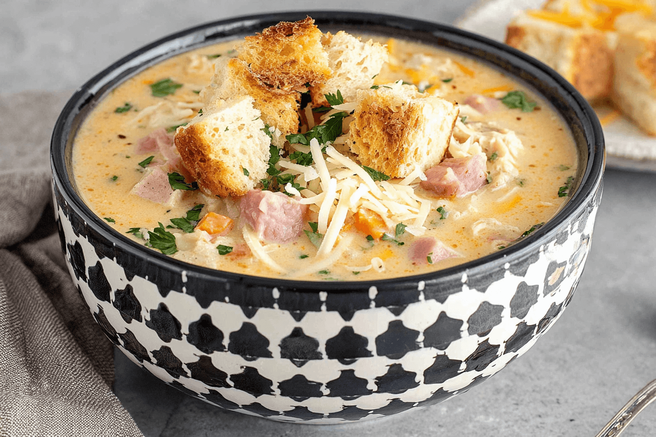 Delicious Chicken Cordon Bleu Soup Recipe - Creamy & Comforting