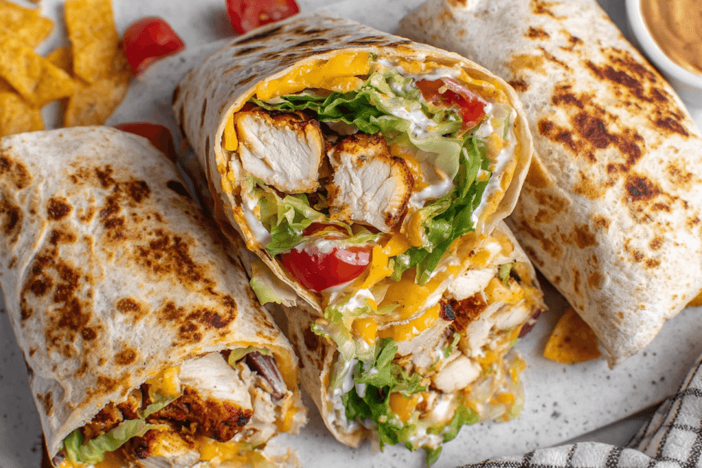 Delicious Chipotle Ranch Grilled Chicken Burritos Recipe