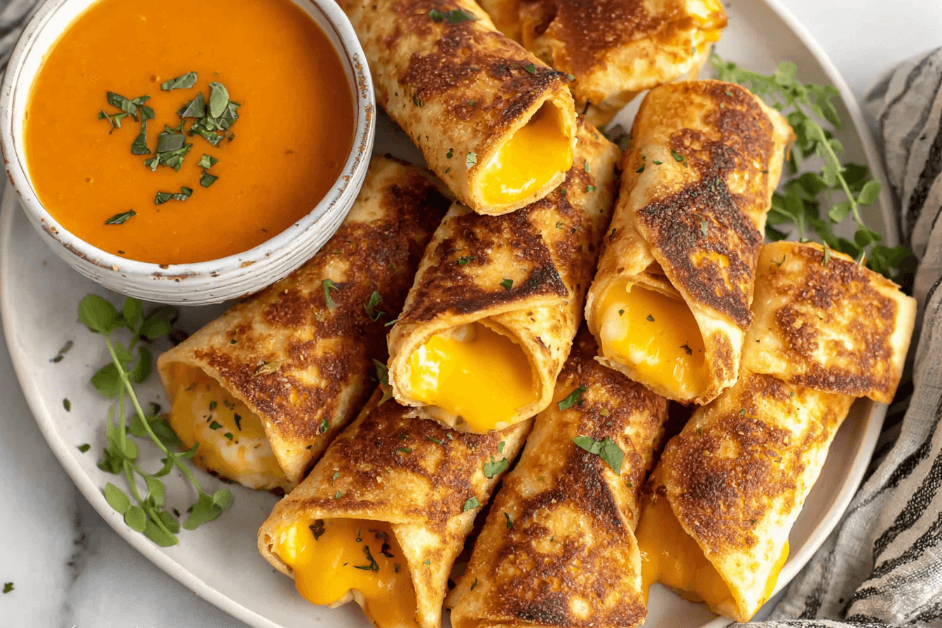 Delicious Grilled Cheese Roll-Ups Recipe - Quick & Cheesy Snack
