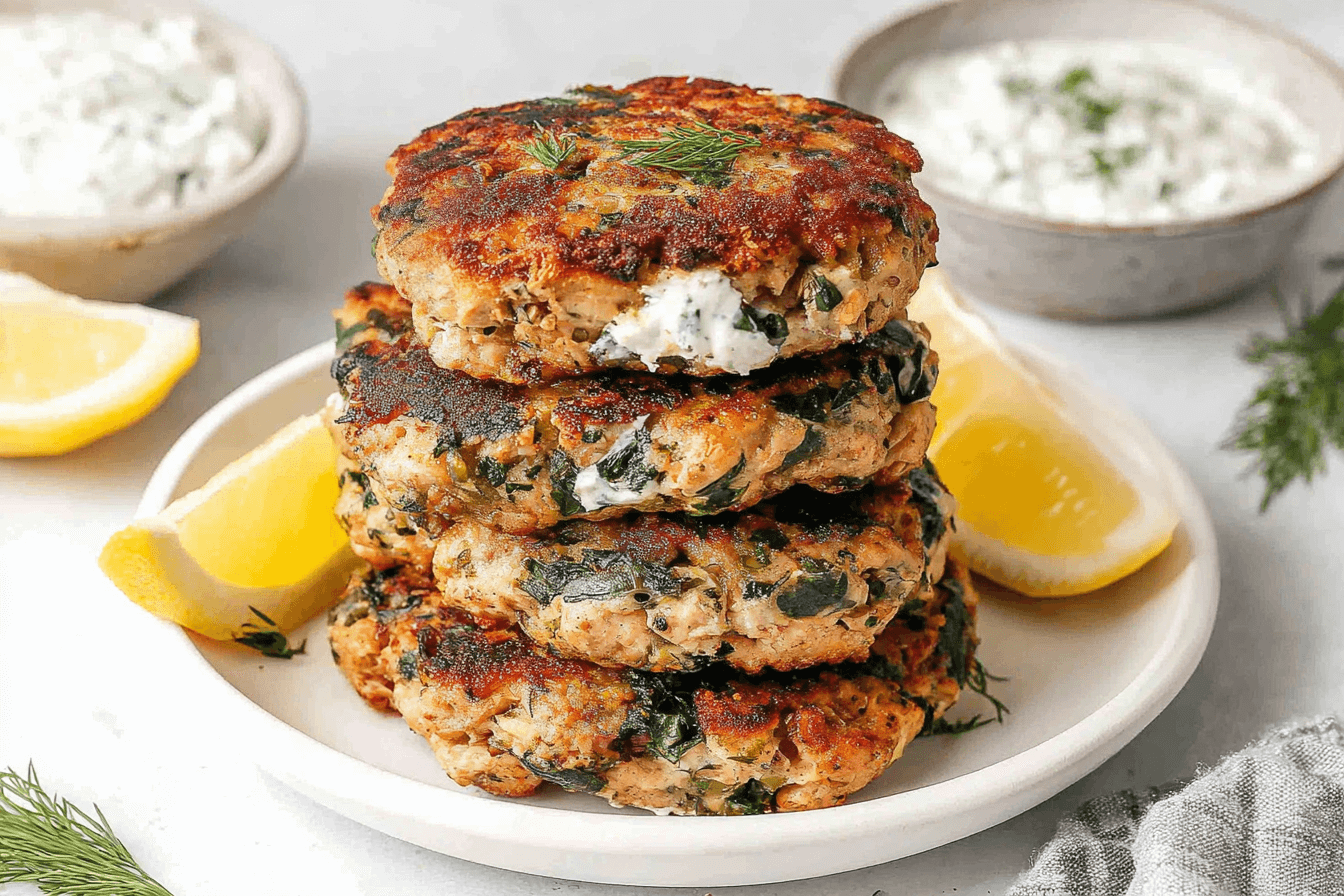 Mediterranean Chicken Patties Recipe - Easy and Flavorful