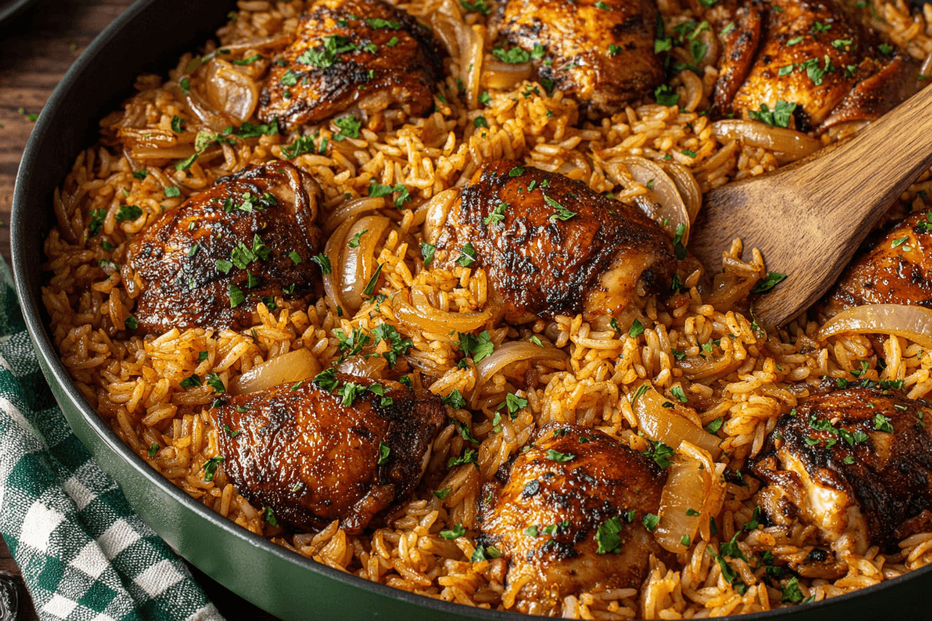 One Pot Chicken Shawarma Rice Recipe - Easy and Flavorful