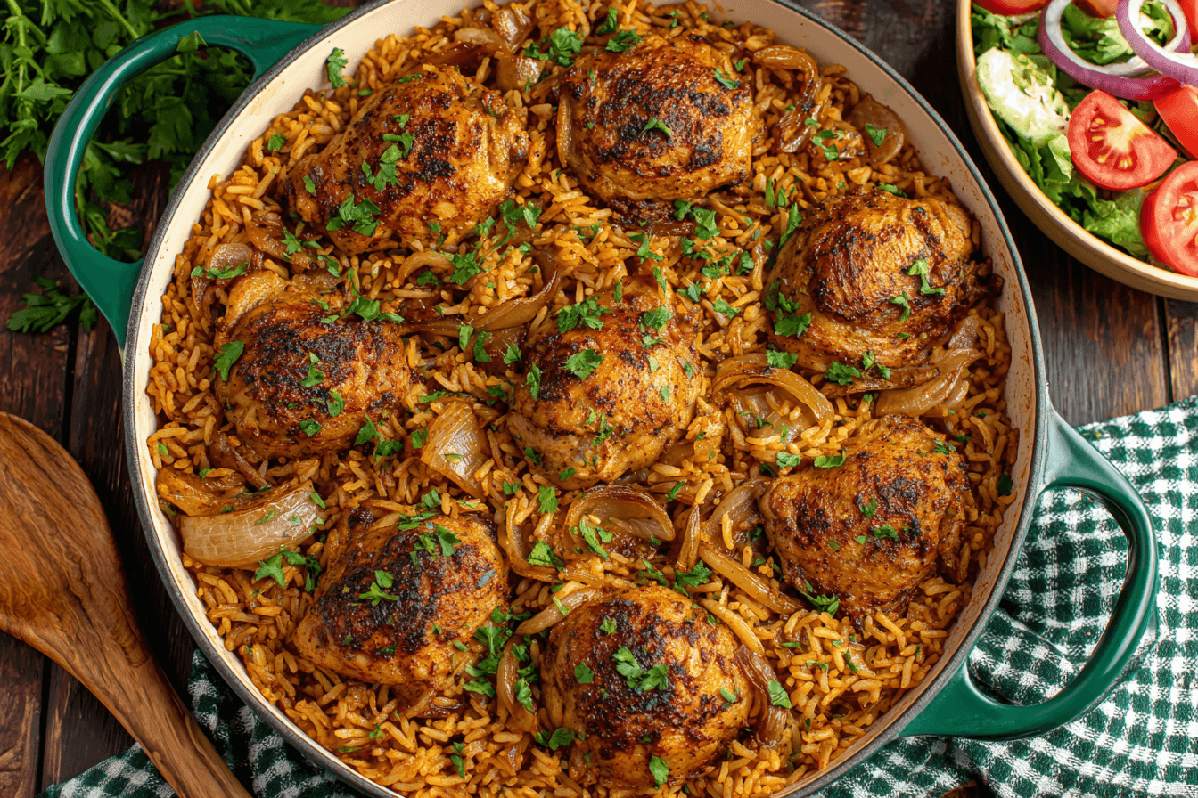 One Pot Chicken Shawarma Rice Recipe - Easy and Flavorful