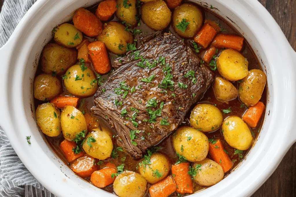 Slow Cooker Pot Roast Recipe - Tender, Comforting Beef Dinner