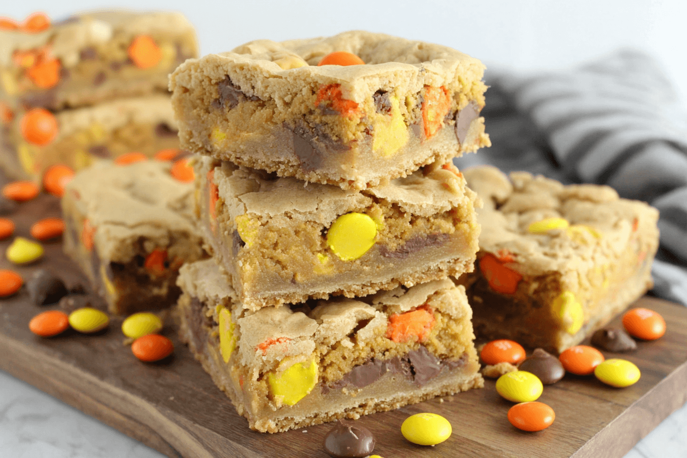 Irresistible Reese's Pieces Peanut Butter Brownies Recipe