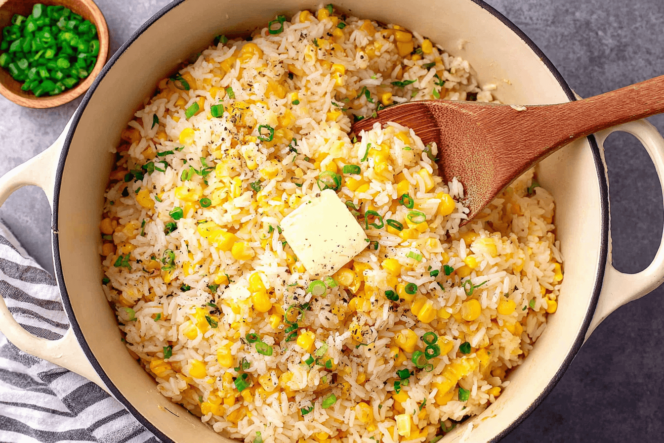 Easy Buttered Corn Rice Recipe - Quick and Delicious Side Dish
