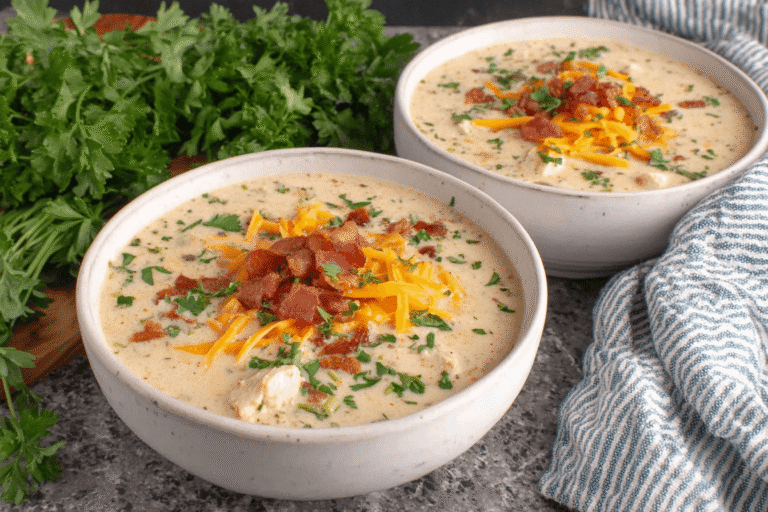 Creamy Chicken Bacon Ranch Soup Recipe - Comforting & Easy