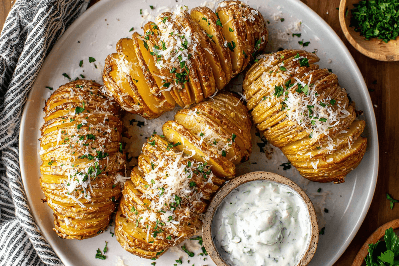 Delicious Hasselback Potatoes Recipe - Crispy and Flavorful Side Dish