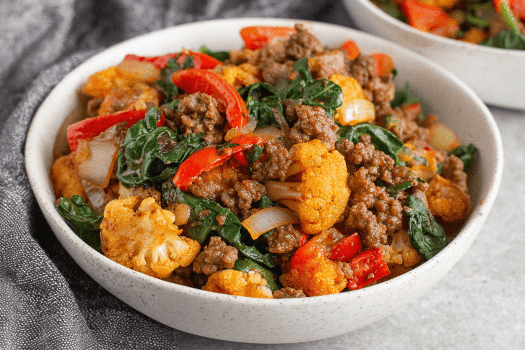 Mexican-Inspired Ground Beef and Cauliflower Skillet Recipe - Quick and ...