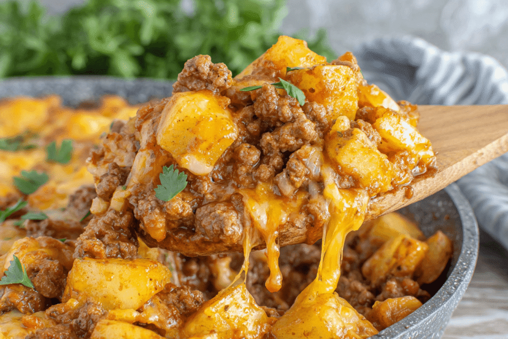 Delicious Sloppy Joe Potato Skillet Recipe - Easy Comfort Food