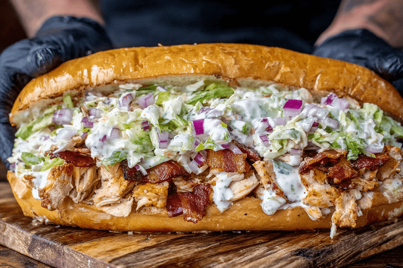 Chopped Chicken Bacon Ranch Sandwich: Easy Recipe for Comfort Food Lovers
